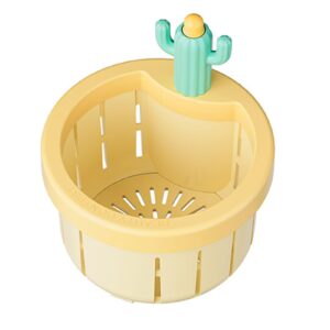 Tacarlha Cactus Kitchen Sink Drain Strainer,Sink Strainer for Most Kitchen Sink Drain Basket,Easy to Clean Reusable Self-Cleaning Drain Cover Kitchen Sink Protector Drain Basket Decoration Green