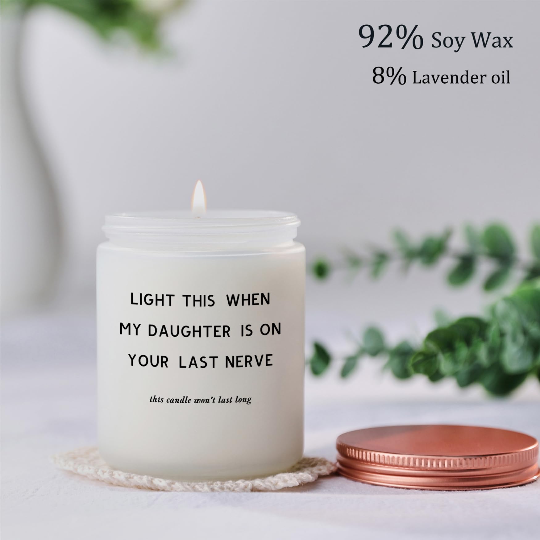 Son in Law Gifts for Christmas or Birthday, Son-in-Law Gifts from Mother in Law, Funny Gift for Son in Law Men Gifts Lavender Candle