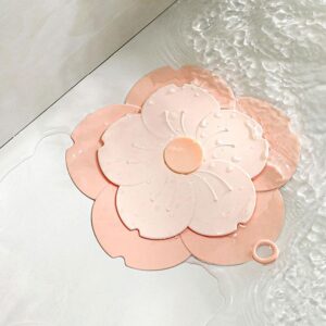 bathtub drain cover tub stopper, hair catcher strainer, 2024 new kitchen sink drain stoppers, flower shape dual use silicone floor drain cover, drain protector for kitchen, bathroom