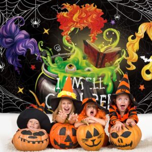 Halloween Decorations Hocus Pocus Backdrop Sanderson Sisters Banner Black Witch Decor Halloween Decorations for Home Party