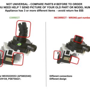 GSPUSA WD35X20553 CKDX20553X compatible with General Electric Dishwasher Pump Drain (Only) fits old # WD35X20553