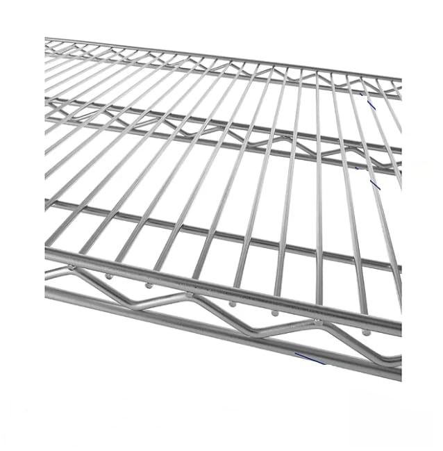 Generic SINGLE Wire Shelf 47.75"" x 18"" x 1"" 1/4 - for Industrial Heavy-Duty Wire Shelving Racks Dry Storage, Silver, 18496VB