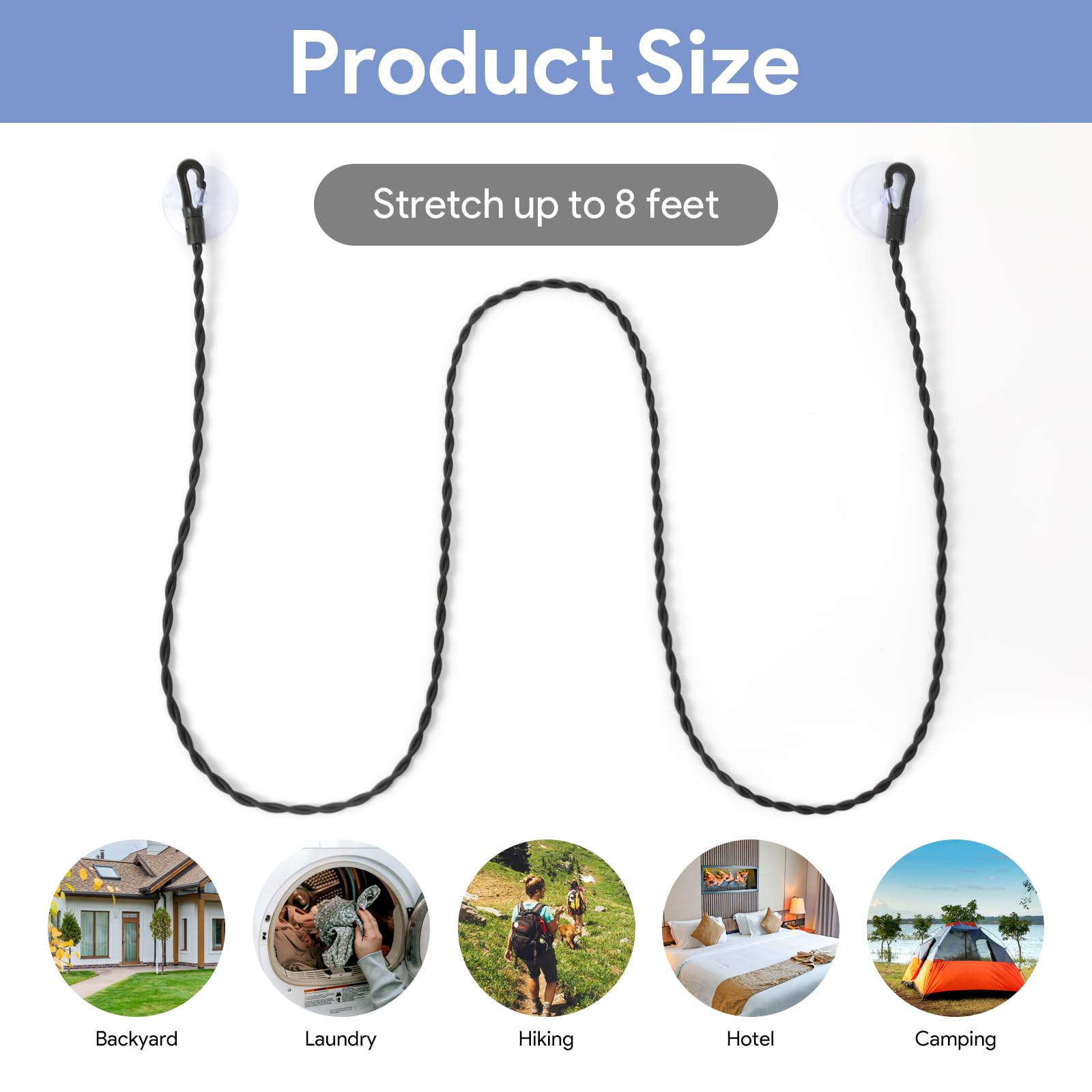 3Pcs Clothes Line,Retractable Portable Clothesline for Travel,Travel Clothesline,Travel Clothesline for Hotel Room,Rv Clothes Line,Shower Clothes Line,Travel Clothesline Outdoor