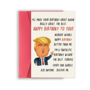 missonemi funny birthday card for women men, humorous birthday gifts card for boyfriend girlfriend, great birthday greeting card for husband wife