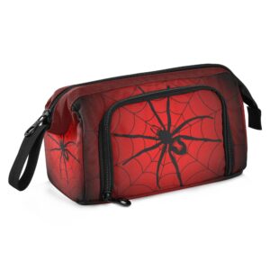 fisyme halloween spider web pencil case large capacity pencil pouch pen bags box big makeup pencil case organizer