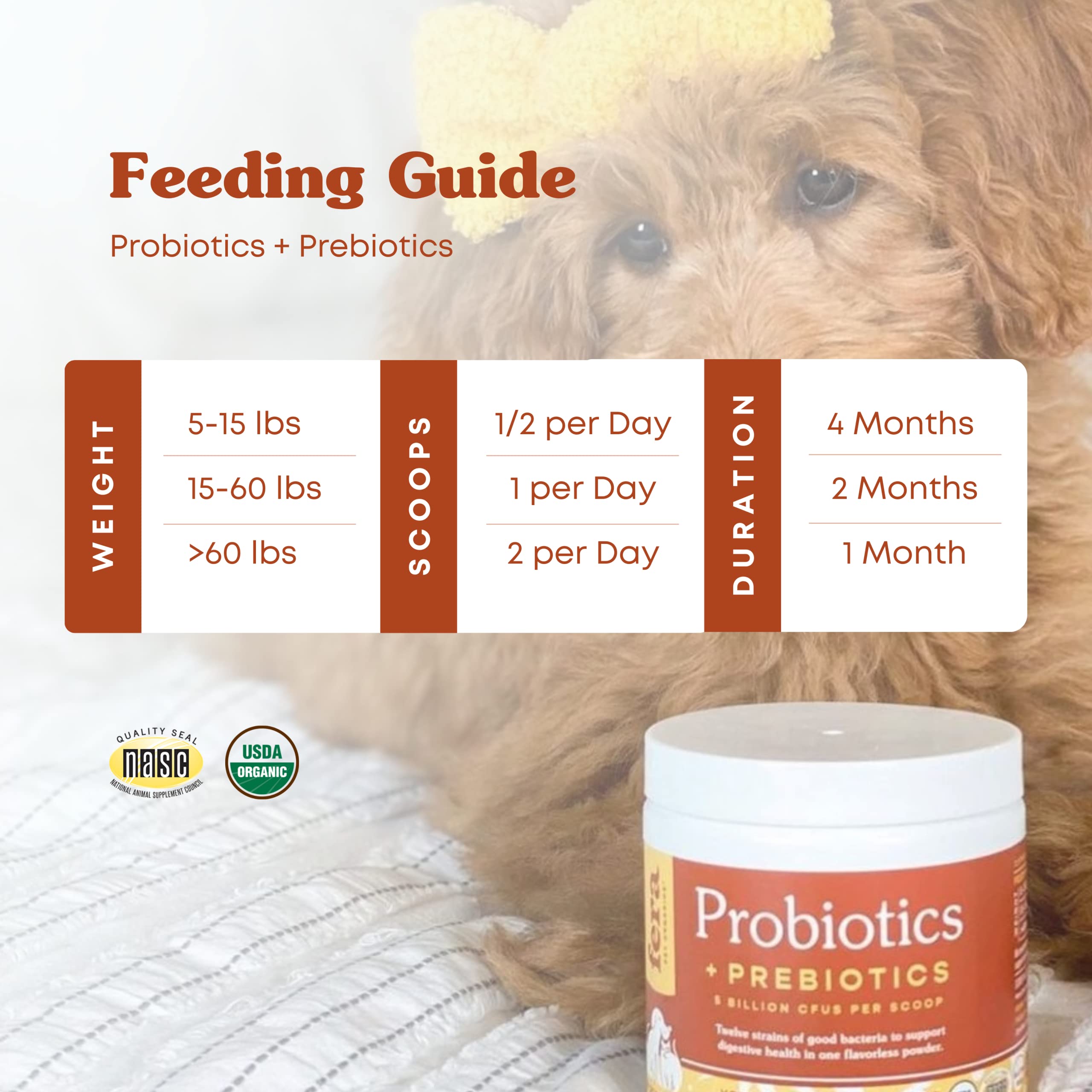 Fera Pets Probiotic & Postbiotic Bundle for Dogs & Cats – Organic Probiotics with 12 Strains, Prebiotics, Oregano, Thyme & Tynagen for Digestive and Immune Support – 60 Servings & 120 Servings