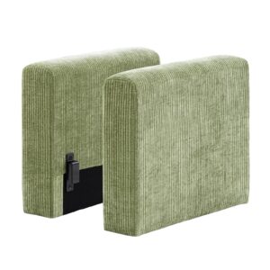 eluchang modular sectional sofa couch with storage seat,sofa accessories (green, armrest)