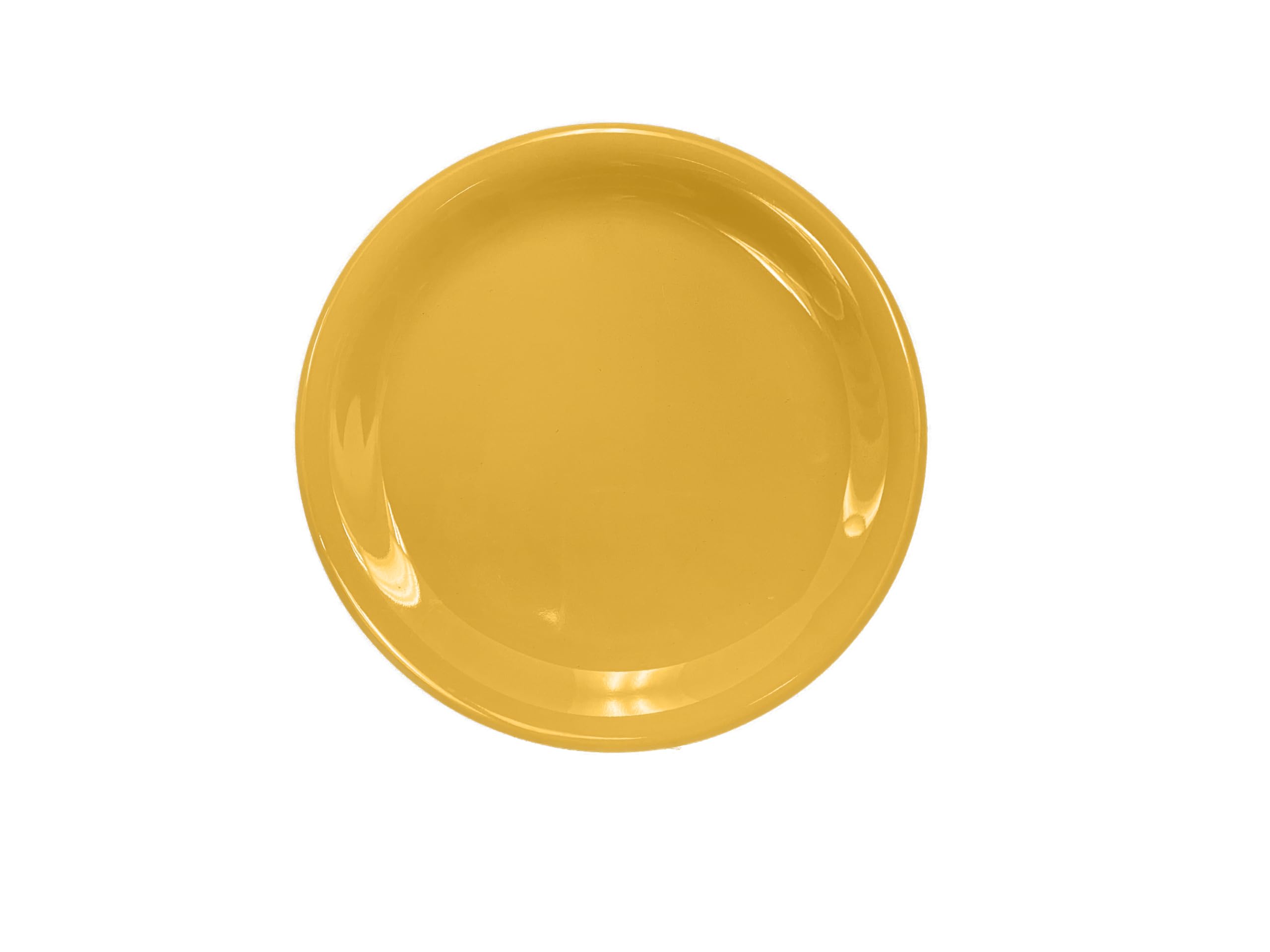 FSE CR106YW Plate, 6-1/2" Dia., Round, Narrow Rim, Pack of 12