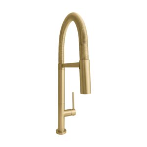 zline autograph edition incline kitchen faucet in champagne bronze (inc-kf-cb)