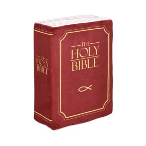 CasaVista Holy Bible Pillow Book Plush That Opens - Bible Verse Pillow Soft Plushies - Book Pillow Bible Gifts for Mom - Bible Toys for Kids - Bibletoys, Christian Gifts for Kids Children Women