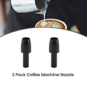 Atenalslbo 2 Pack Coffee Machine Nozzle, Coffee Machine Steam Nozzle, Plastic Coffee Machine Milk Foam Spout Espresso Machine Replacement Parts for Home Cafe Shop