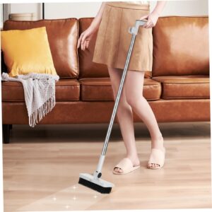 1 Set Foldable Broom Dustpan Upright Broom Handle Home Office Kitchen Outdoor Cleaning Lightweight Compact Design