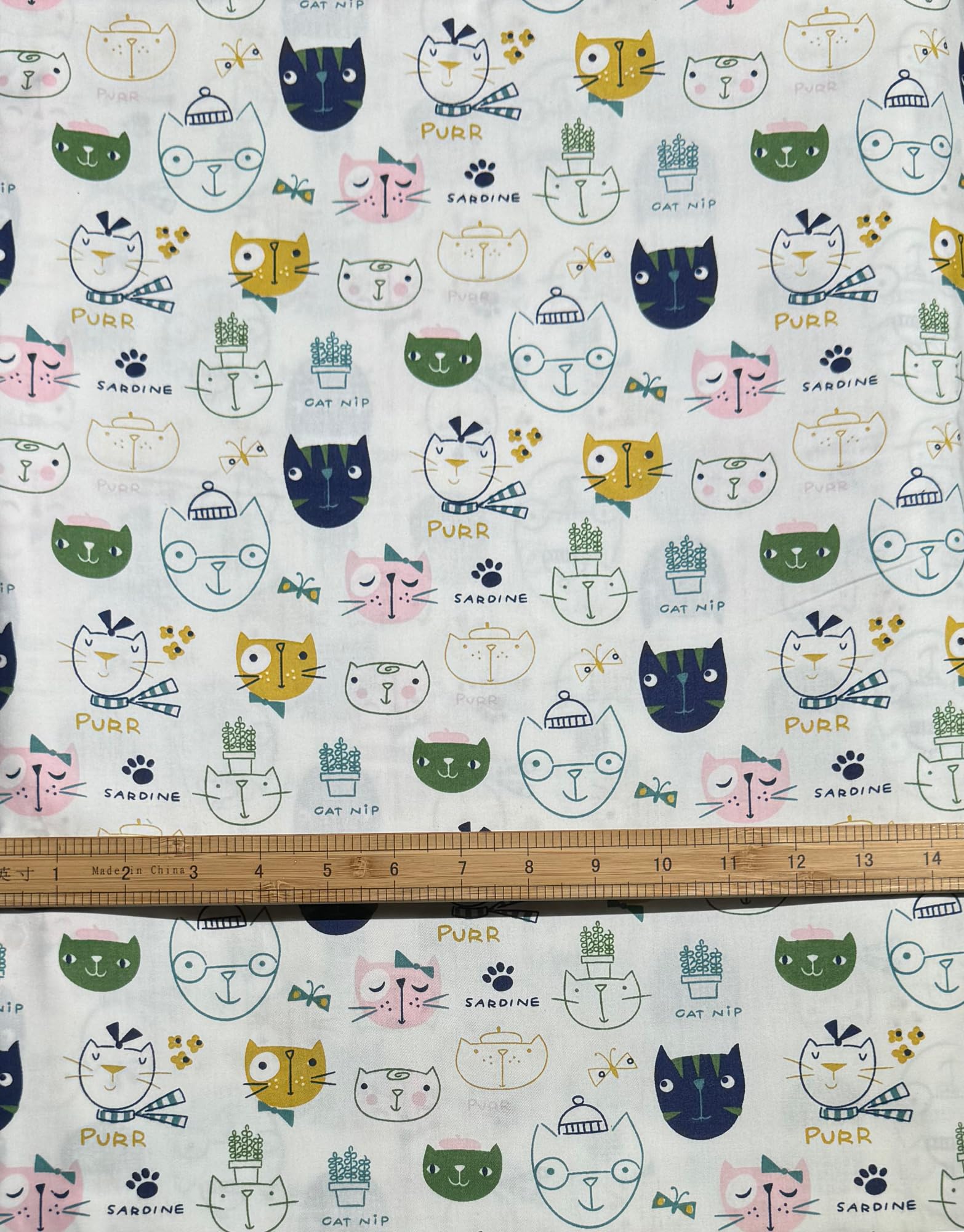 8Pcs Cute Animal Cats Fabirc Fat Quarters Cotton Fabric Bundles,for Quilting,Sewing and DIY Crafts,18 x 22 inches. …