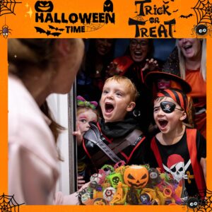 SQZUWIT 200pcs Halloween Party Toys Assortment for Kids Halloween Party Favors Prizes Box Toy Assortment Classroom Trick Treating Halloween Treasure Box Toys