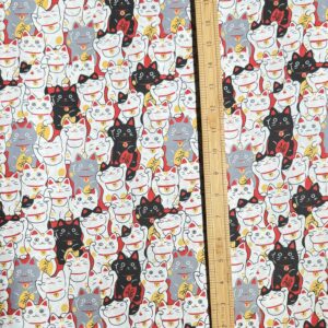 8Pcs Cute Animal Cats Fabirc Fat Quarters Cotton Fabric Bundles,for Quilting,Sewing and DIY Crafts,18 x 22 inches. …