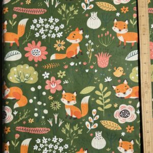 9 Pcs Animal Fabric Patterns Fat Quarters Quilting Fabric Bundles No Repeat Designs for Baby Boy Kids,18"x 22" …