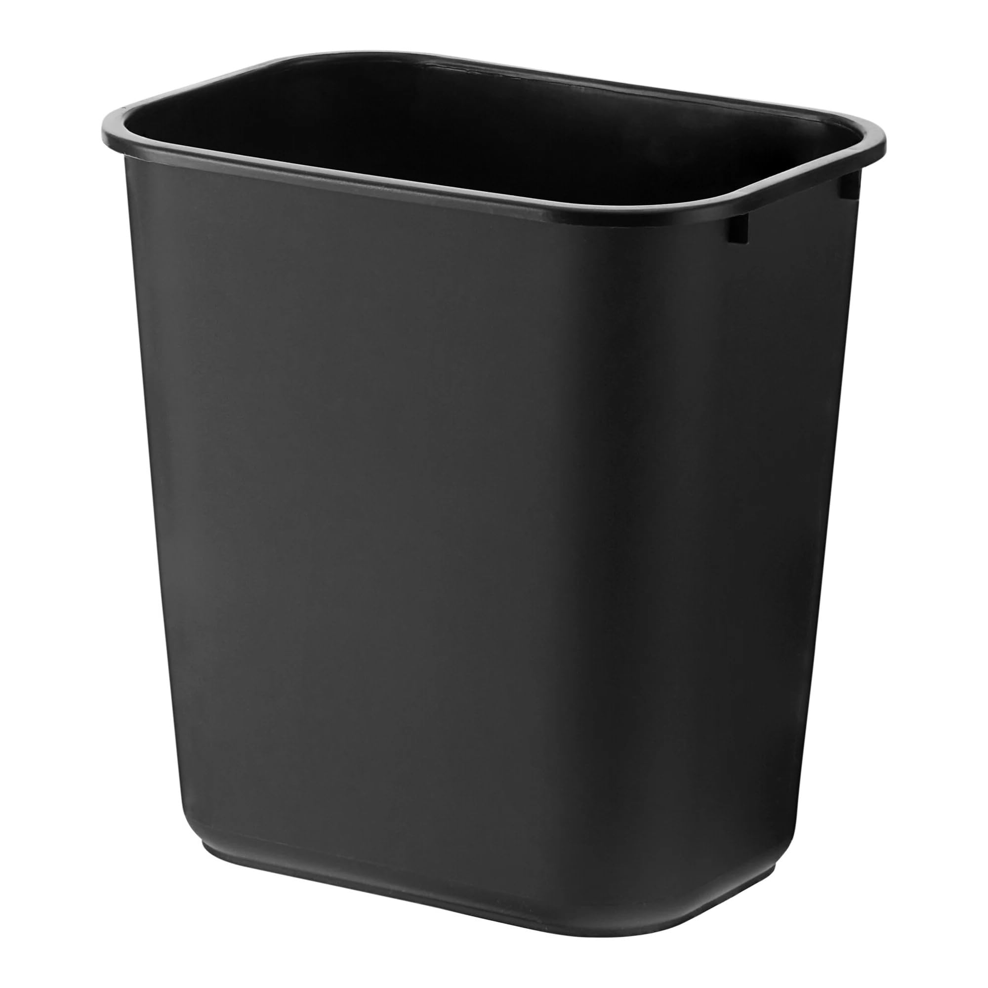 WEBSTORE SUPPLY 28 Qt. Trash Can, Kitchen Wastebasket 7 Gallon Garbage Can (10 Pack) Black