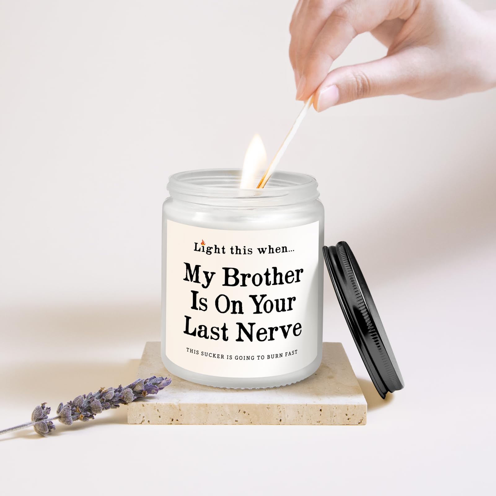 Sister in Law Gifts, Funny Sister in Law Birthday Gifts - Lavender Scented Candles, Sister in Law Christmas Wedding Mothers Day Gift, Gifts for Sister in Law, Future Sister in Law