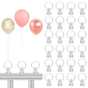 24pcs balloon weights metallic table centerpiece holders for helium balloon accessories small white balloon pendant for birthday wedding chrismas party (round)