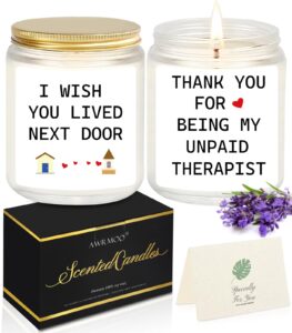 best friend birthday gifts for women, gifts for women birthday unique, funny birthday friendship gifts for best friend bestie bff classmate coworker women girls - 14 oz scented candles thank you gifts