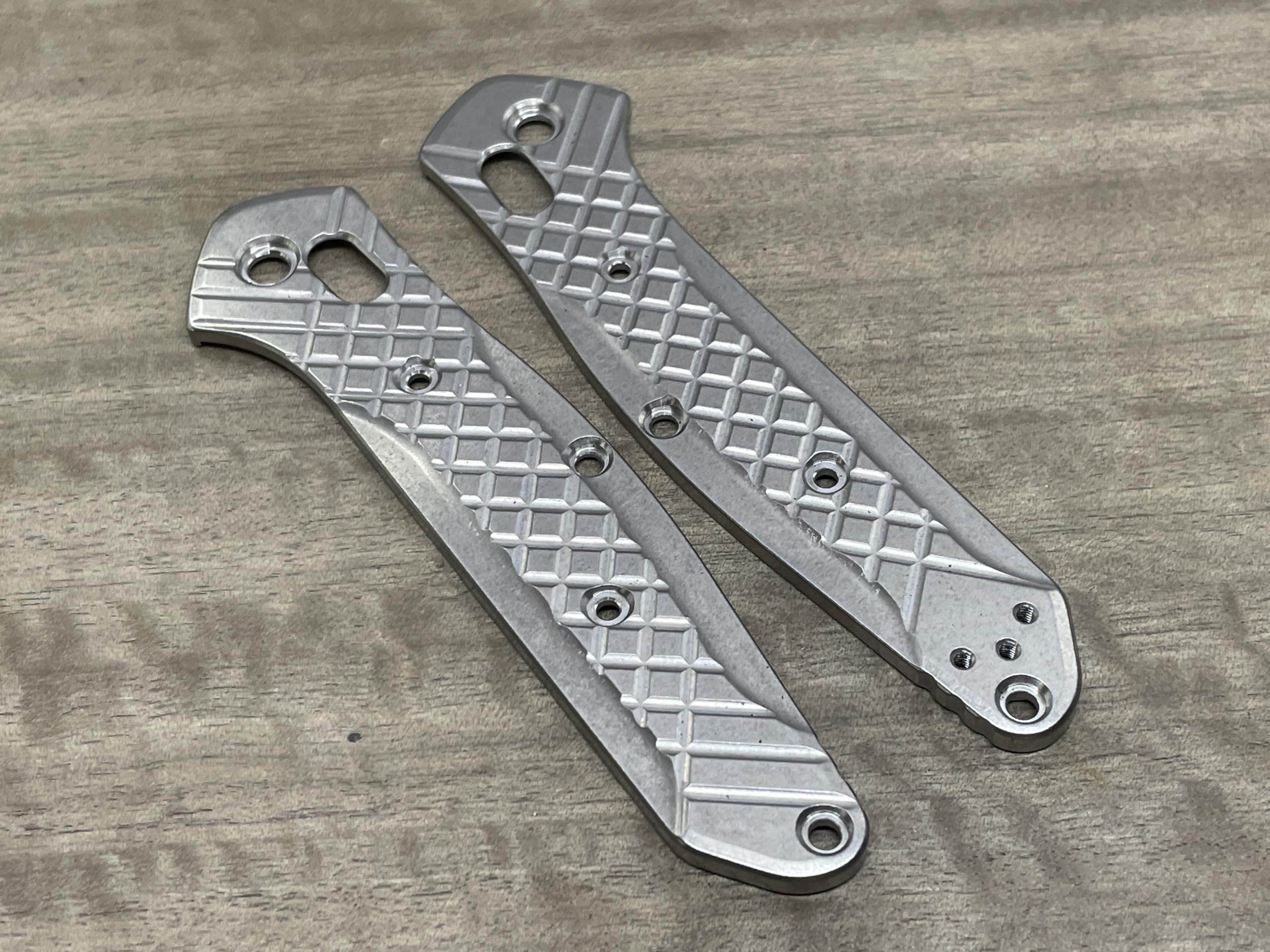 Tumbled FRAG Cnc milled Titanium Scales for Benchmade 940 Osborne