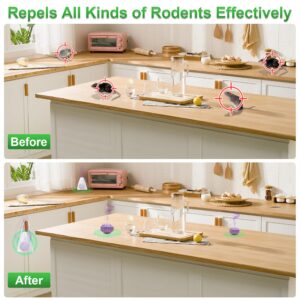 Rodent Mice Repellent - 36Pcs Peppermint Oil Mouse Repellent Balls for Rats Mice Deterrent, Keep Rodents Out of Car House Indoor Outdoor, Mice Rat Repellent Humans & Pets Safe, Rat Spider Control