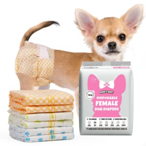 dono dog and cat diapers female-60pcs, disposable female dog period diapers for heart with wetness indicator, super absorbent doggie puppy diapers female for xxs,small medium large dogs