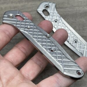 Tumbled FRAG Cnc milled Titanium Scales for Benchmade 940 Osborne