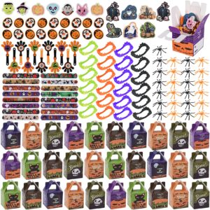 atfunshop 30packs halloween treat boxes and party favors 240pcs trick or treat candy boxes for classroom students exchange halloween carnival prizes