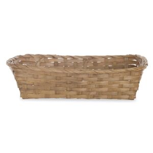 the lucky clover trading rect bamboo utility basket 12in