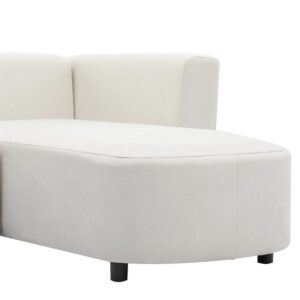 FANCUF L Shape Sofa,Living Room Upholstery Sofa Couch, Sofa 110.2''Wx61''Dx24.8''H, Comfortable for Living Room