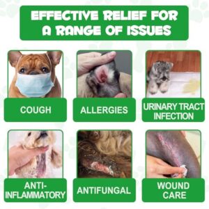 Natural Antibiotics for Dogs - Dog Antibiotics - Antibiotics for Dogs - Pet Antibiotics - Natural Antibiotics for Dogs - Organic Ingredients - Dog Multivitamin 60ml