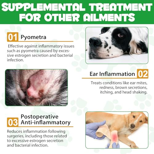 Natural Antibiotics for Dogs - Dog Antibiotics - Antibiotics for Dogs - Pet Antibiotics - Natural Antibiotics for Dogs - Organic Ingredients - Dog Multivitamin 60ml