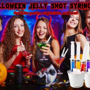 125 Pack Jelly Shot Syringes, 10ml Reusable Christmas Party Syringes for Jelly Shot, Durable Plastic Shot Glasses for Thanksgiving Bachelorette Birthday Parties