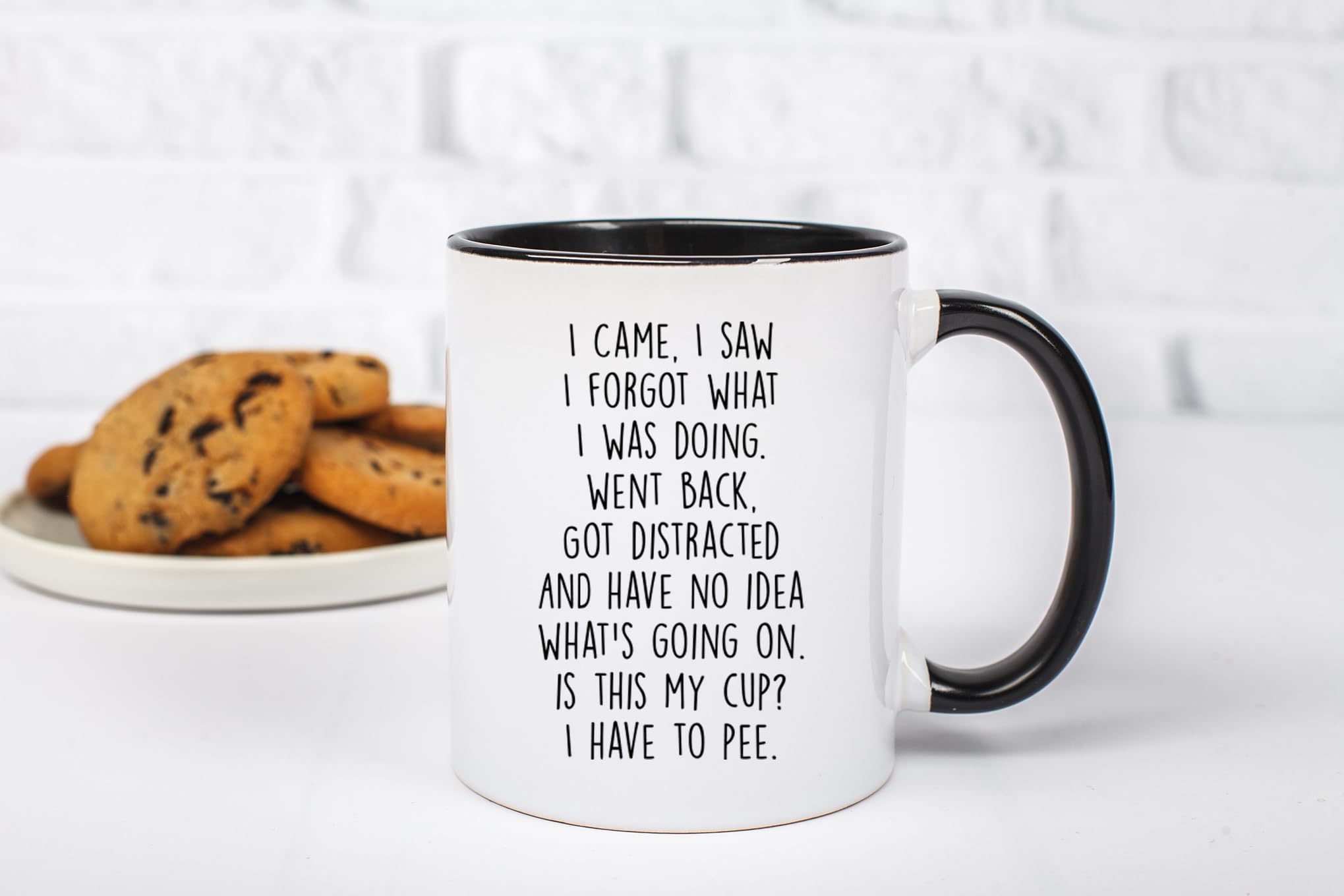 I Came I Saw I Forgot What I Was Doing Coffee Mug - Funny Senior Citizens Sarcastic Gifts Old People Elderly Mom Dad Grandma Grandpa - Presents Mothers Day Fathers Day Birthday - 11 oz Novelty Cup