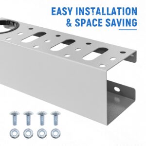 AA Products P-SH-Screwdriver Rack 13"W Steel Tool Holder Rack Designed for 13'' D Van Shelving Storage Rack to Storage Screwdrivers, Pliers and Spray Can