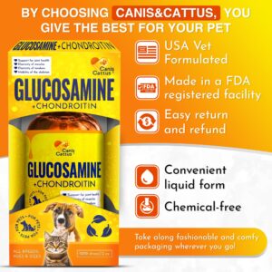 Cat Glucosamine | Dog Joint Supplement Liquid | Cat Vitamin | Dog Vitamin | Glucosamine for Cats and Dogs | Cats and Dog Vitamins and Supplements | Bundle