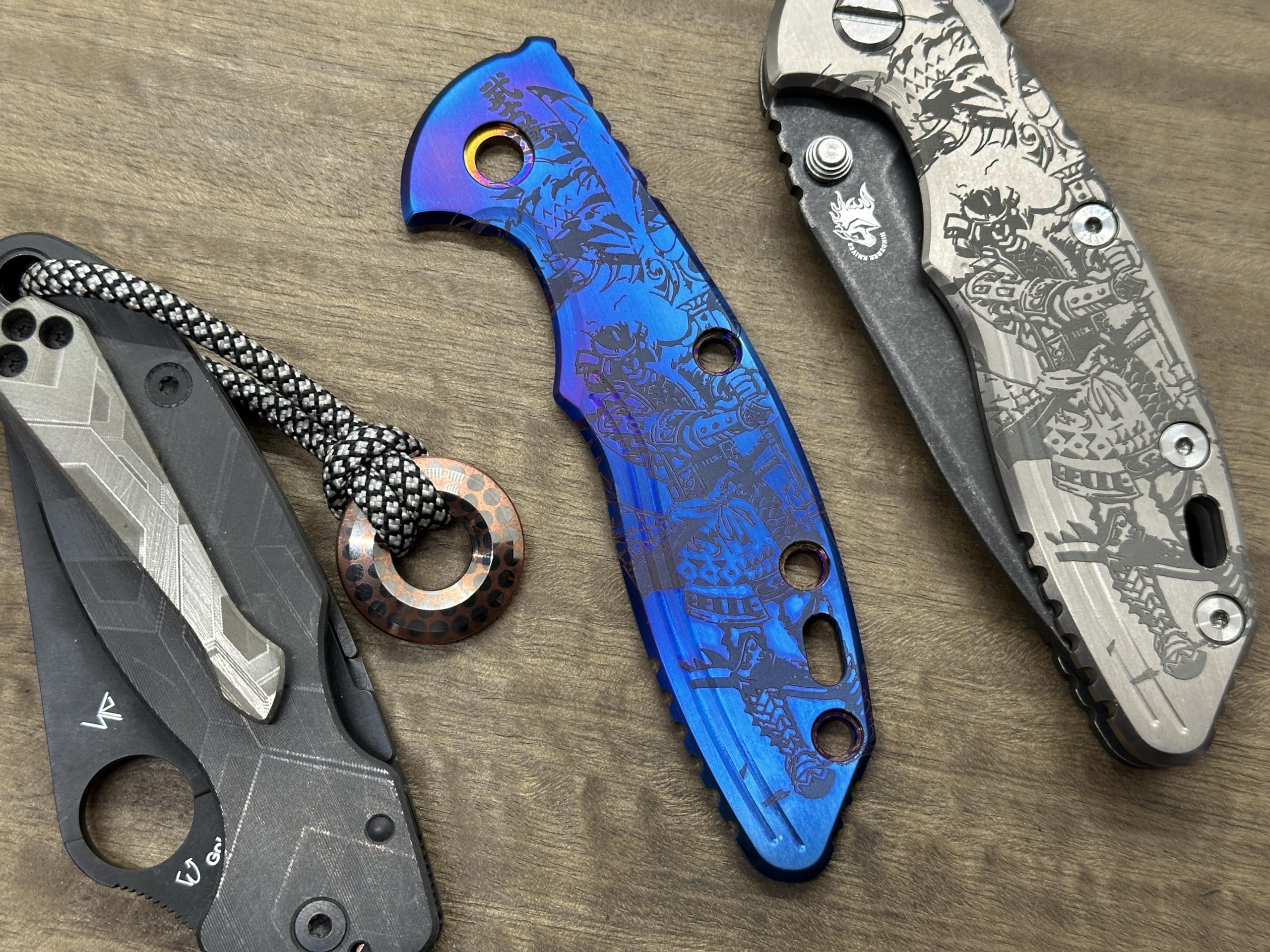 Metonboss SAMURAI Flamed Titanium scale for XM-18 3.5 Hinderer