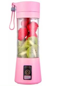 generic fresh juice portable blenders and mini fruit smoothie milk-shake mixer bottle blander licuadora portatil juicer (pink), large