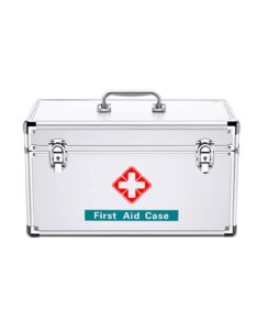 daouxiaosp family first aid box,portable medicine chest storage,lidded storage bins medicine cabinets first aid box portable medicine chest storage multifunctional metal storage case for home outdoor