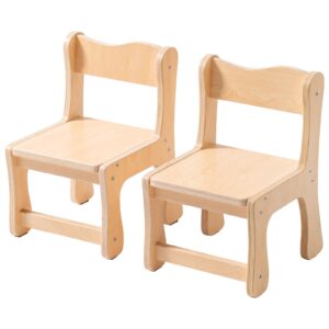 robud wooden toddler chair wood, kids chair set of 2, sturdy kids chairs for toddlers for children aged 3+, 250 lbs capacity each count