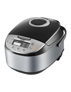 comfee' rice cooker 12 cups cooked/6 cups uncooked, portable non-stick rice maker, japanese rice cooker with fuzzy logic technology, 24-hour timer delay, 11 presets, steamer, fast rice cooker, grain cooker, black