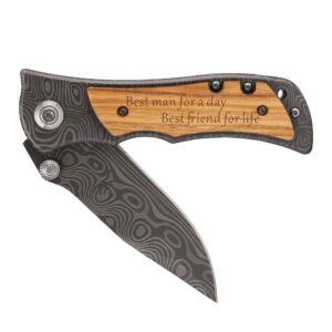 zennlab best man gift groomsman gifts for wedding from groom, wedding gift for groomsman, groomsman proposal gifts, best man proposal gifts for wedding, best man pocket knife gift