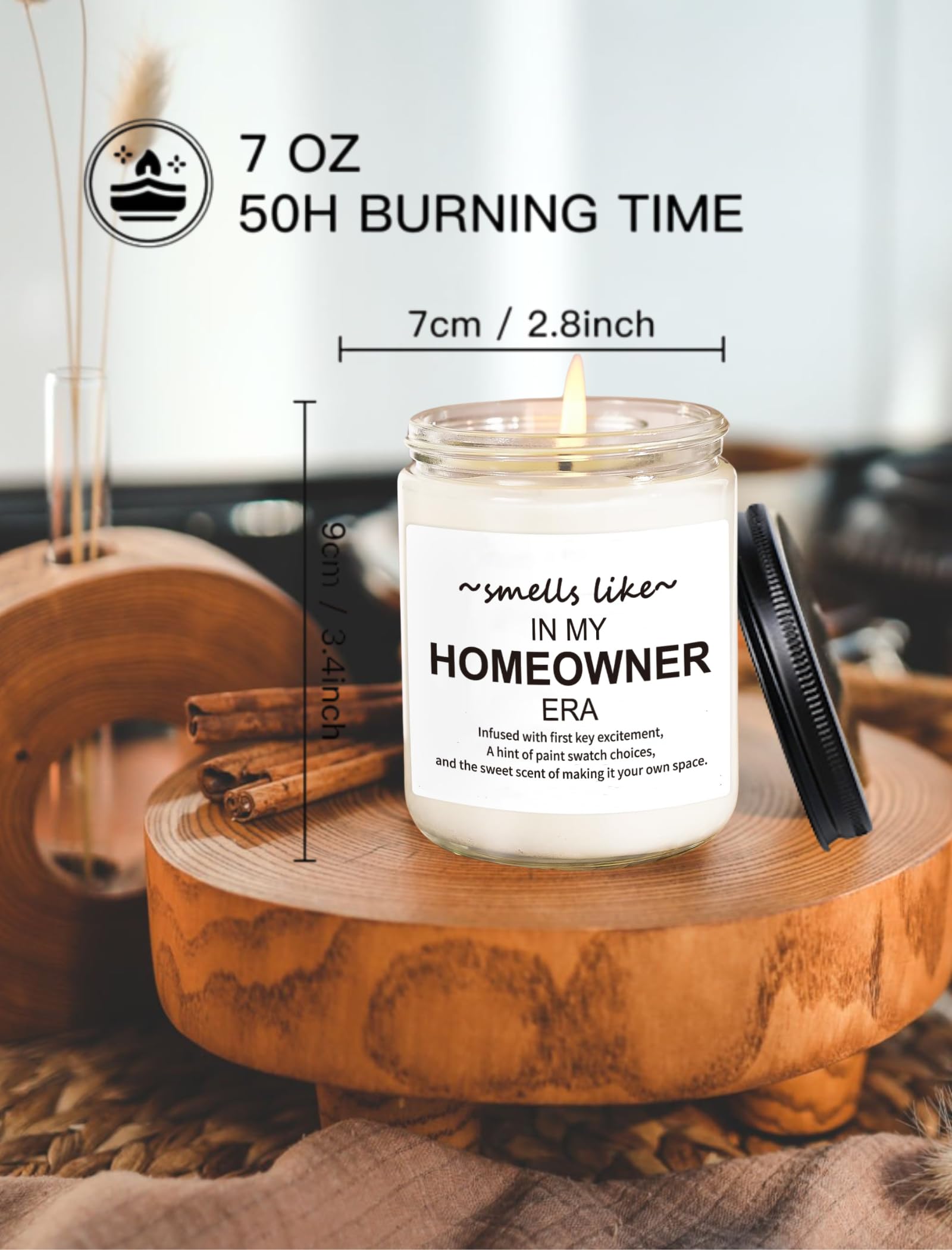 Housewarming Candle, House Warming Gifts New Home Gift Ideas, Funny Housewarming Gifts for Women Men, New Apartment Home Gifts, Vanilla Scented Candle