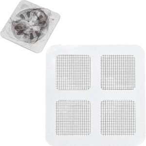 MuZhiAn Disposable Shower Drain Collector Mesh Sticker, 4" x 4" Disposable Shower Drain Catcher, Hair Catcher,Drain Hair Catcher,Drain Mesh Cover, for Bathroom, Laundry Room, Kitchen, Bathtub(30 Pcs)