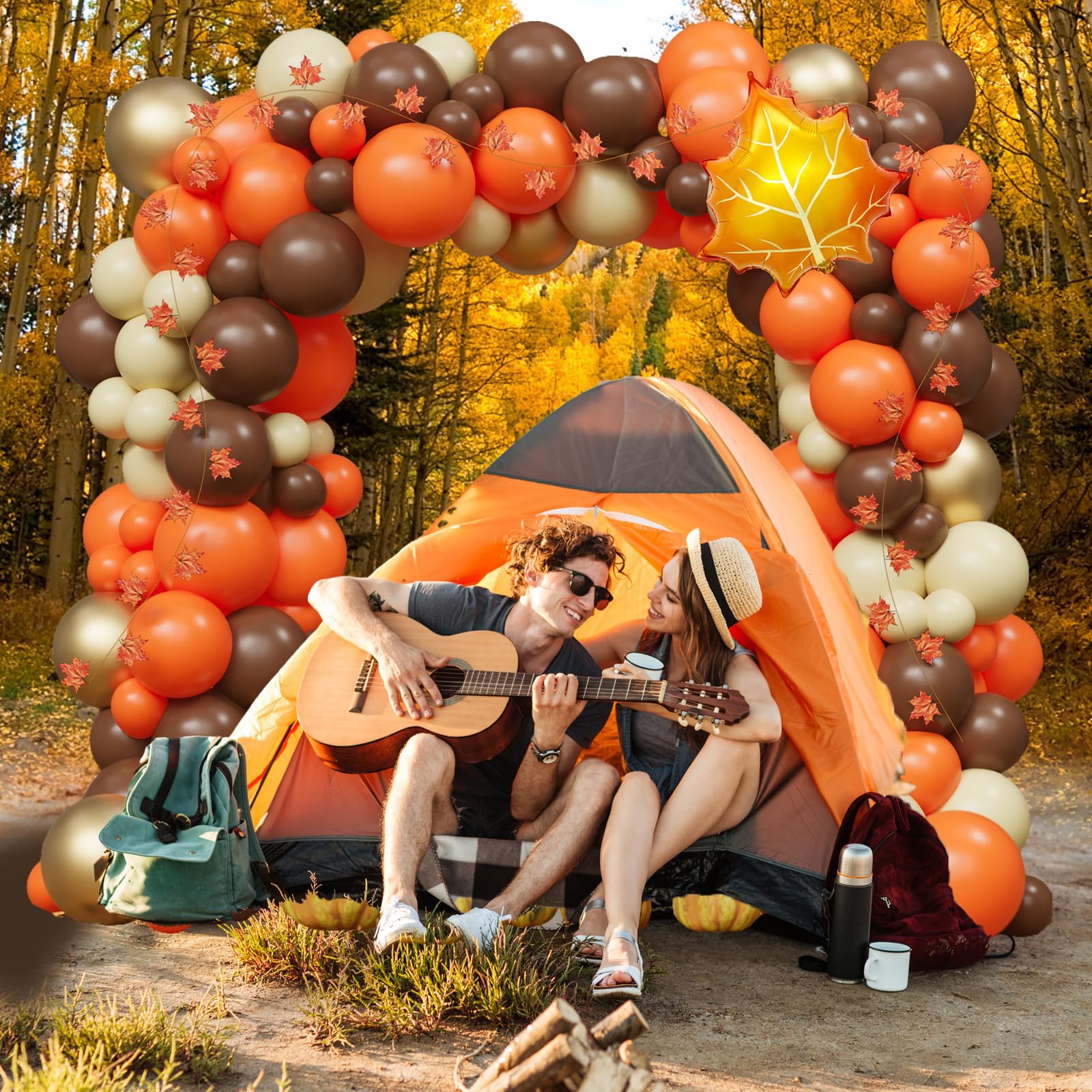 Fall Balloon Arch Thanksgiving Balloon Arch Friendsgiving Party Decorations With Orange Brown For Autumn Harvest Fall Birthday Little Pumpkin Baby Shower Decorations