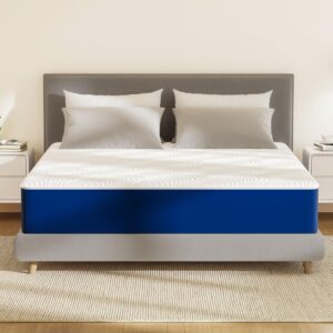 Swbvs Firm Queen Mattress, 10 Inch Cooling Memory Foam Mattress Queen Size with Removable Zippered Cover for Easy Cleaning, Queen Bed Mattress in a Box Pressure Relief & Firm Mattress