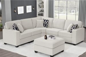 legend vansen modular sectional couch,l shape sectional sofa with pillows,oversized sectional sofa couches for living room,apartments,cream