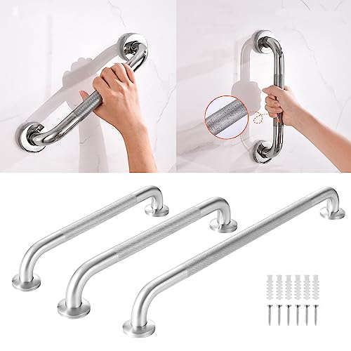 LEYILE 304 Stainless Steel Knurled Handrail Kitchen Toilet Bathroom Elderly Safety Handrail Shower Room Handle Grab