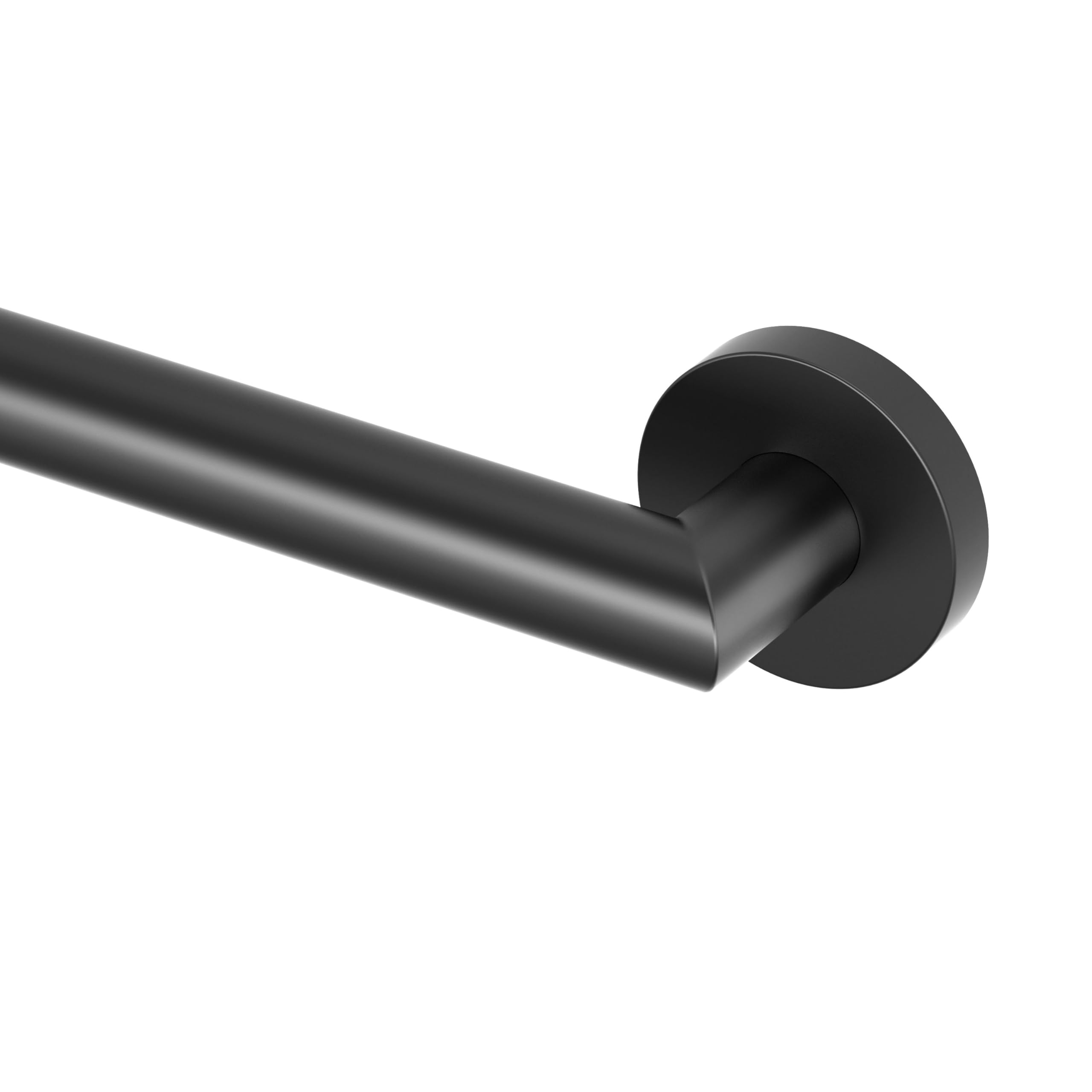 Gatco 964MX Glam 24" L Grab Bar, Matte Black/ADA Compliant Stainless Steel Safety Grab Bar for Bathroom